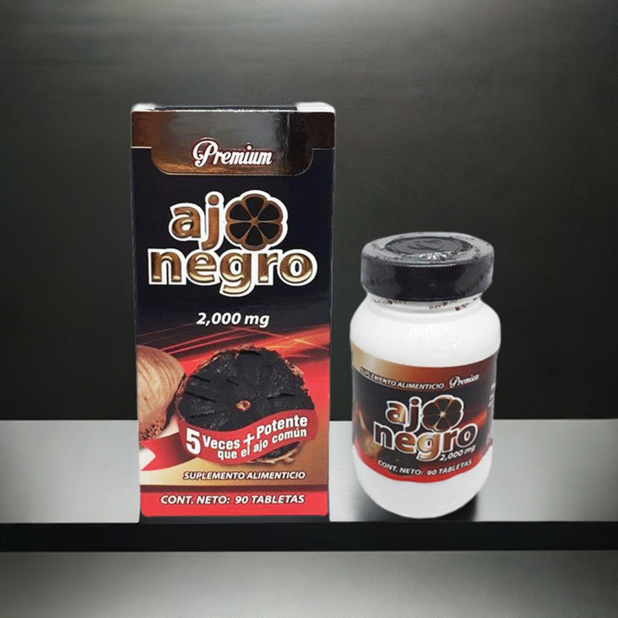 Ajo Negro Premium 2000 Mg Suplemento Alimenticio Naturista Pronapresa
